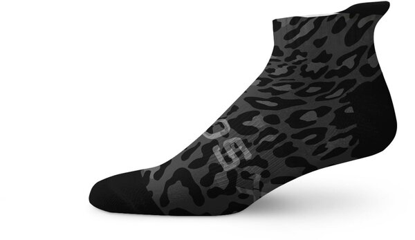 Sox Footwear Leopard-Black Tab Socks - Woodcock Cycle Works Winnipeg