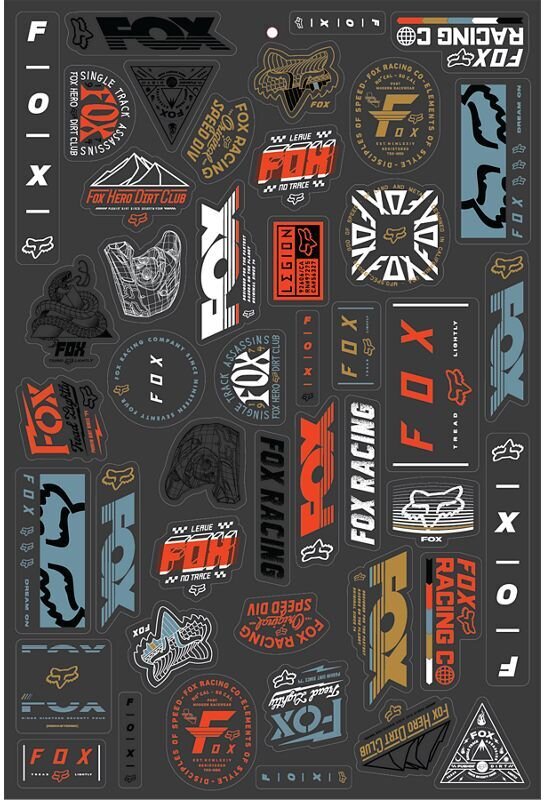 Fox Racing Hero Dirt Sticker Pack - Arlberg Sports