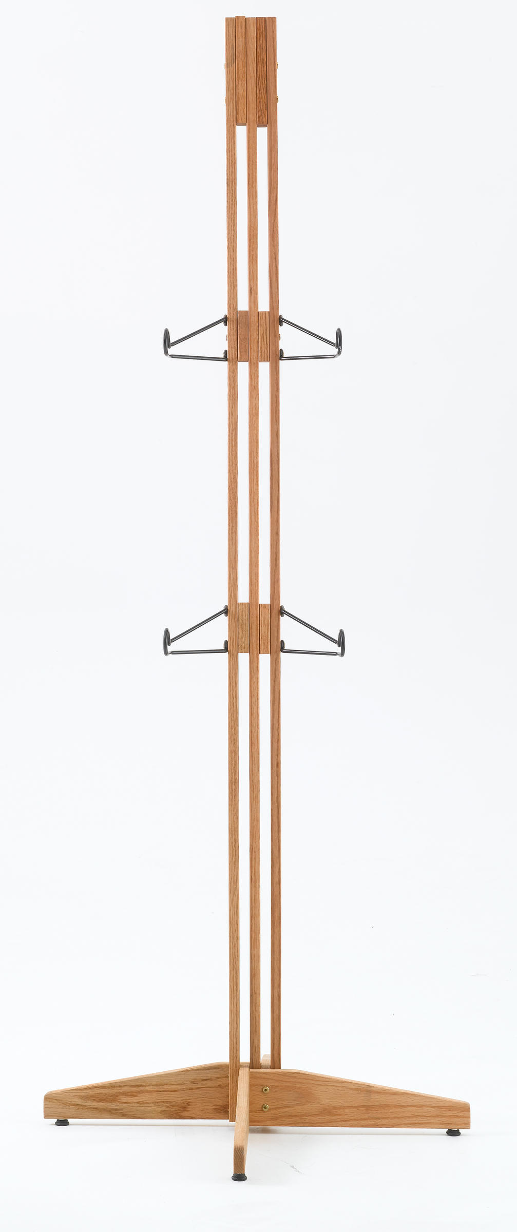 Oakrak Floor To Ceiling American Red Oak Two Bike Storage Rack | Shelly ...