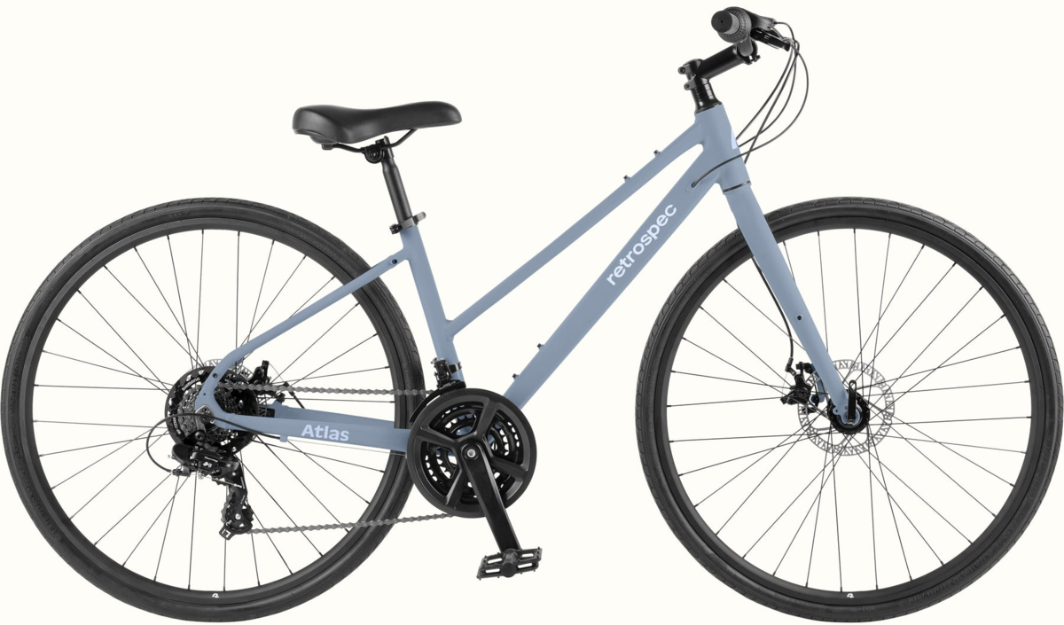 Retrospec Atlas Fitness Hybrid Bike - Step Through 21-Speed - Archer's ...