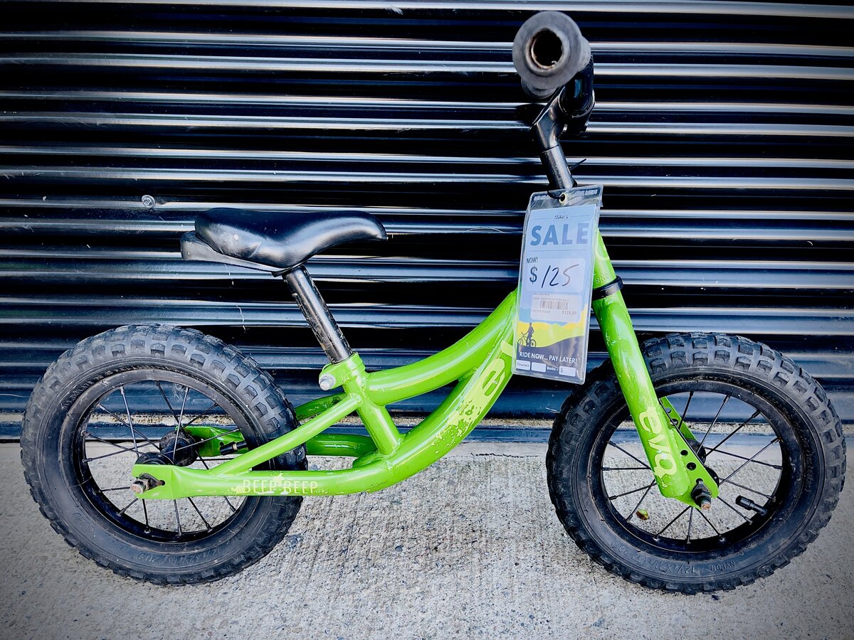 Evo USED : EVO : BEEP BEEP : PUSH BIKE : GREEN - Mike's Bike Shop
