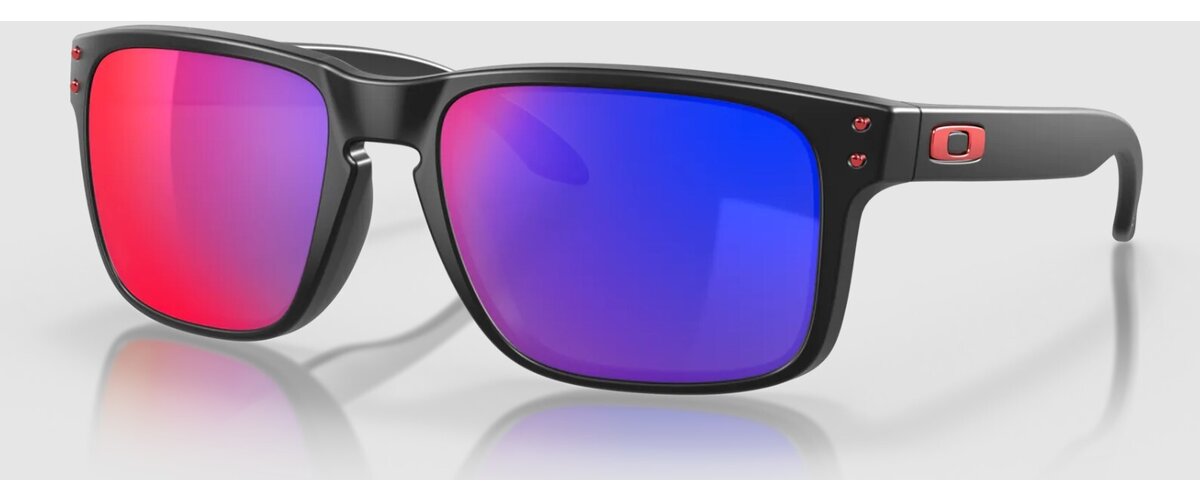 Oakley HOLBROOK : MATTE BLACK W/POSITIVE RED IRIDIUM - Mike's Bike Shop