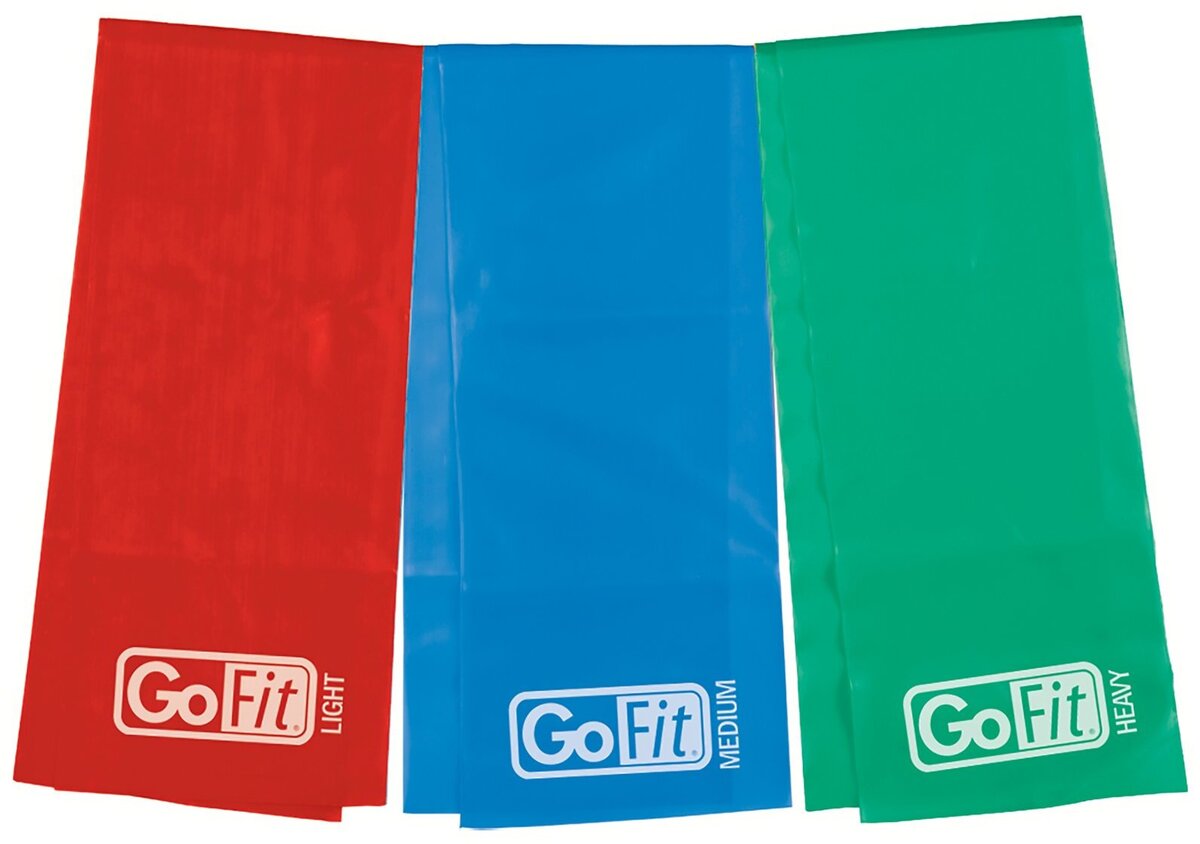 GoFit Flat Band Kit (Set of 3) - Bert's Bikes & Fitness