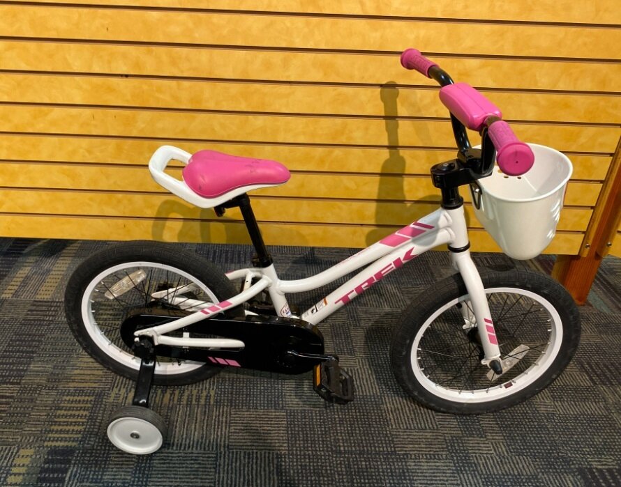 Trek USED Trek Precaliber 16-inch Youth White - Massachusetts Bike Shop ...