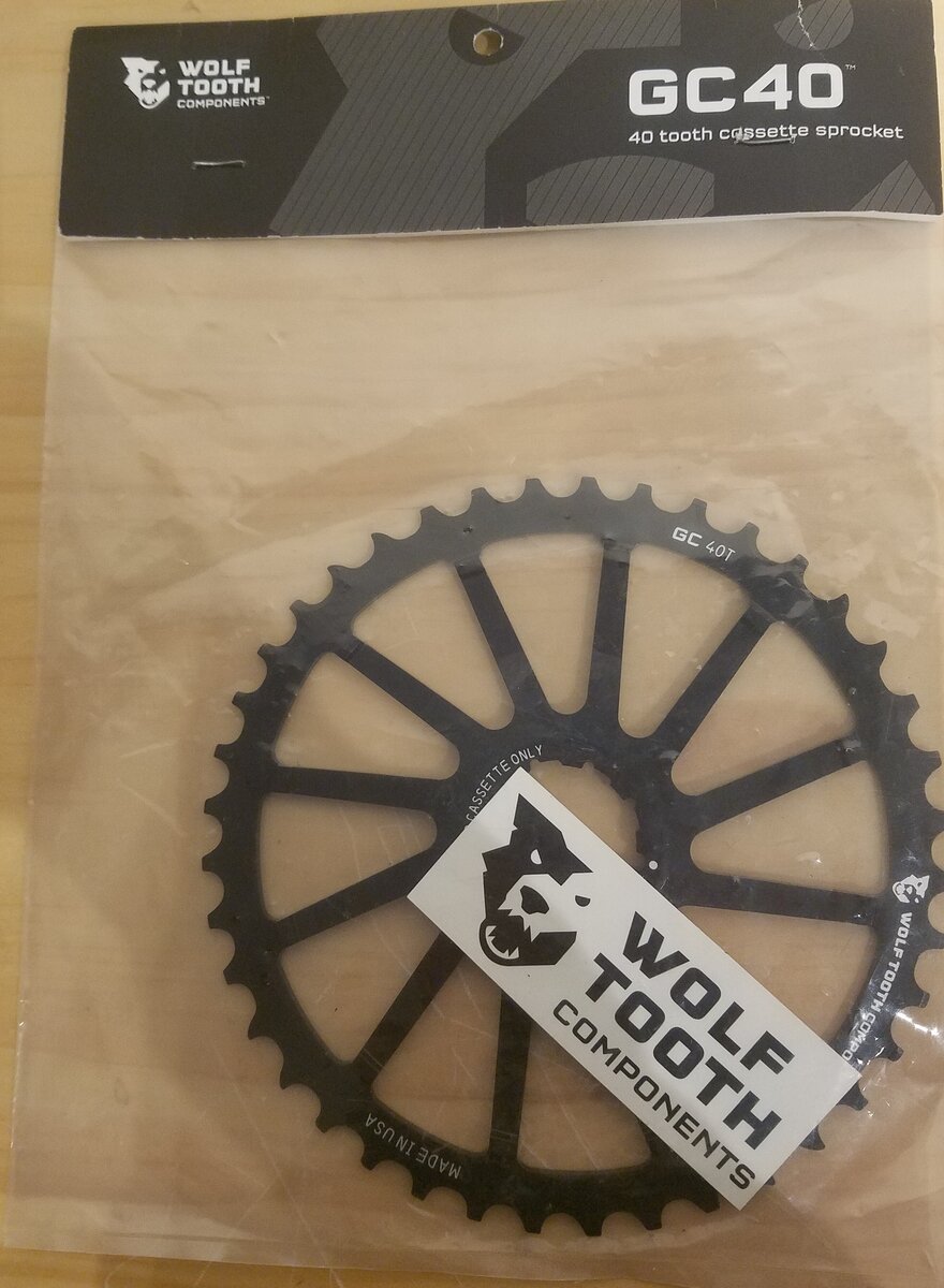 Wolf Tooth DEAL Wolf Tooth GC Cog Black Shimano 40T - Massachusetts ...