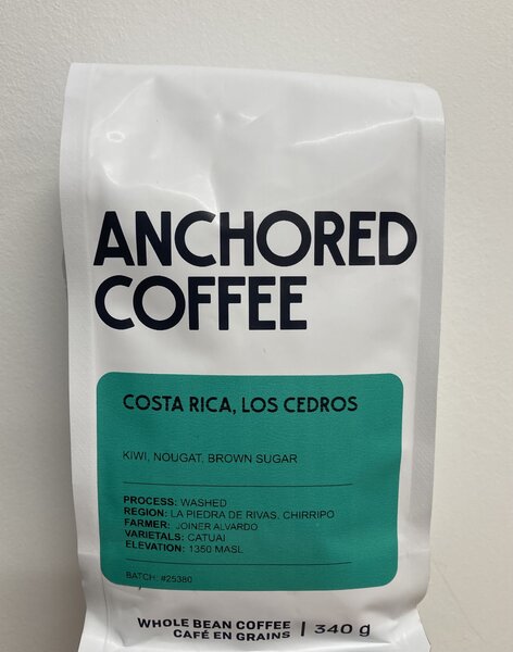Anchored Coffee Costa Rica, Los Cedros Filter - Woodcock Cycle Works ...