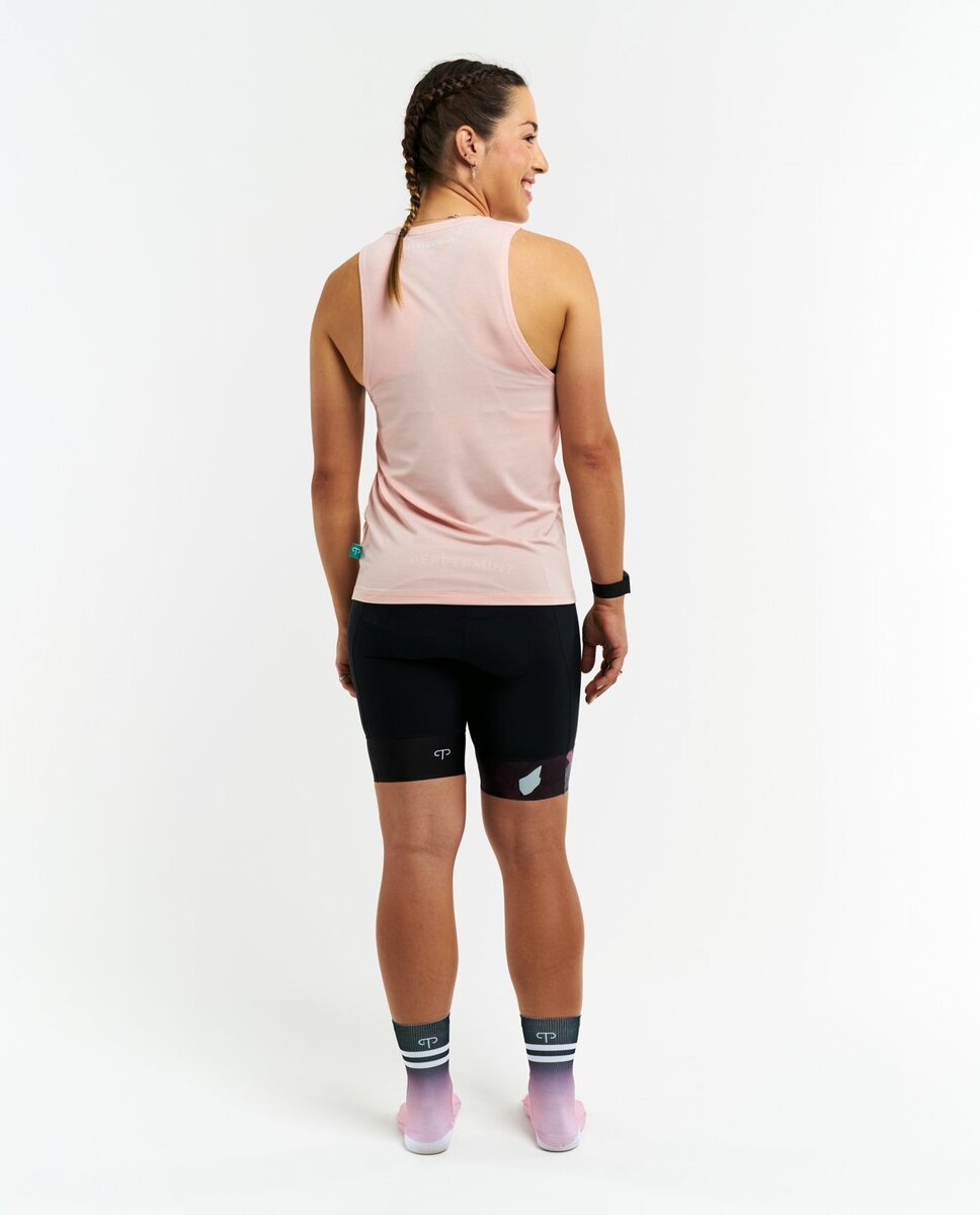 PEPPERMINT Cycling Co. Training Tank Pink Tea - Woodcock Cycle Works ...