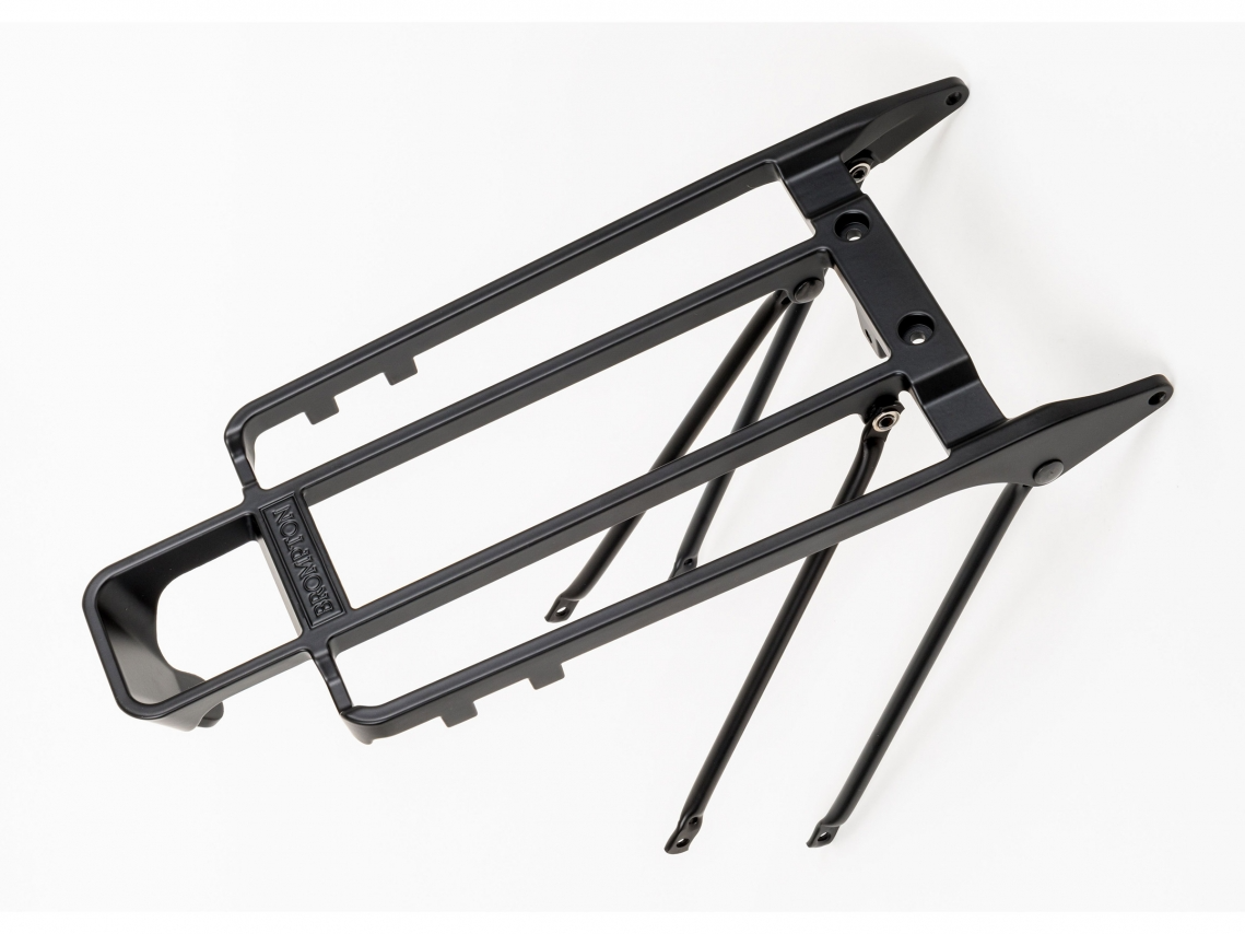 Brompton Rack + Stays Only 6mm Holes Black - West Point Cycles | Vancouver