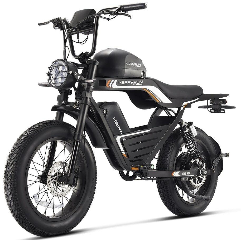 Happy Run G100 Pro Electric Bike with 3000W Dual Battery Long Range ...