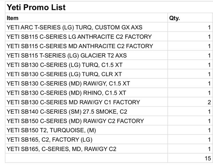 Yeti Sale - Trail Head Cyclery | Cupertino, CA