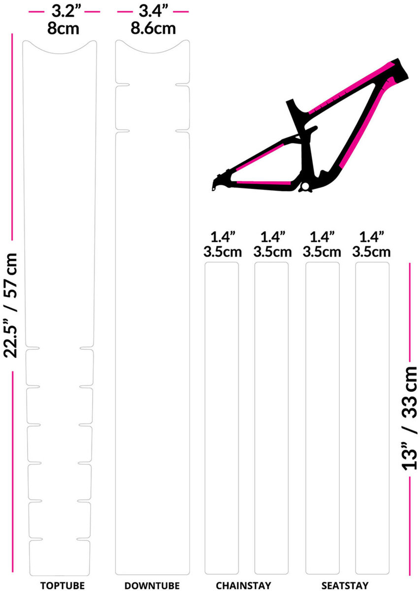 Ground Keeper Ground Keeper Frame Protector Kit Clear - Martins Bike ...