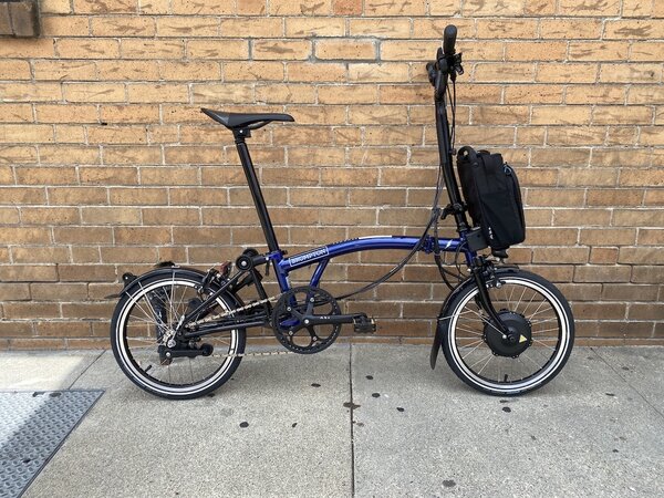 Brompton H6L - Electric - Blue Lacquer - Black Edition - Alameda ...