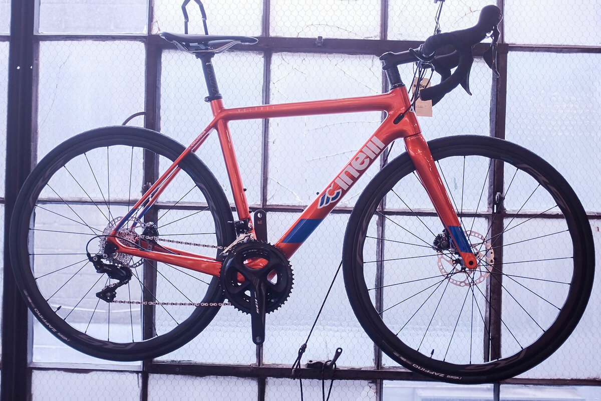 Cinelli Veltrix Disc Frameset Carbon Fiber Blue Burns Orange Outdoor ...
