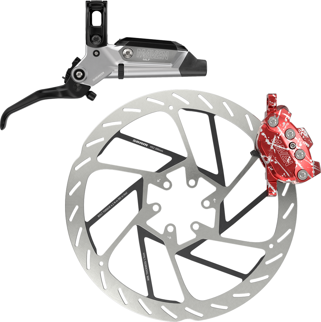 SRAM Maven Ultimate LTD Splash Red Expert Kit - Golden Bike Shop ...