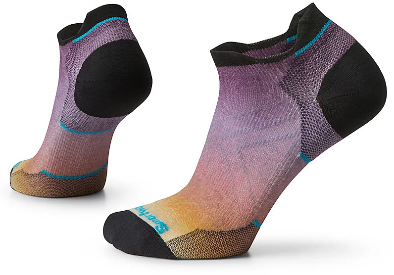 Smartwool Run Zero Cushion Ombre Print Low ankle Sock - The Bike Shop